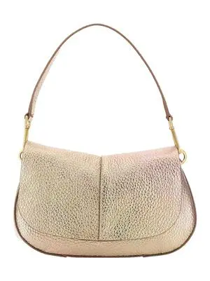 GIANNI CHIARINI Helena Round Grained Leather Shoulder Bag - Pink