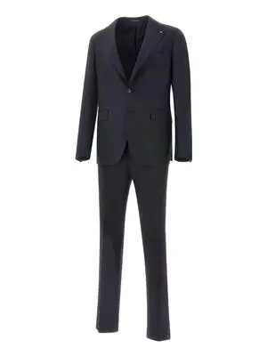 Tagliatore Two-button Virgin-wool Suit - Blue