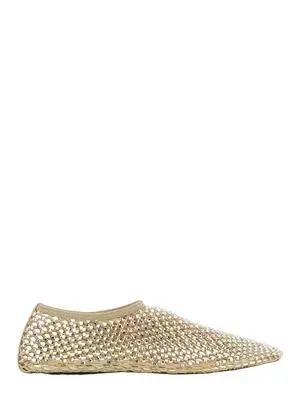 STRATEGIA SHOES Bijoux Rhinestone Ballerinas - Neutrals