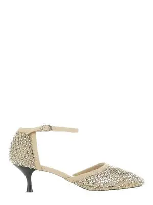 STRATEGIA SHOES Strass Ankle-strap Pumps - Neutrals