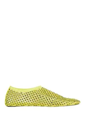 STRATEGIA SHOES Bijoux R11 Rhinestone-embellished Ballet Flats - Green