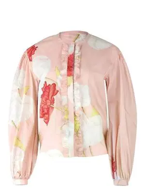 Giambattista Valli Ruffled-detail Blouse - Pink