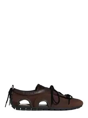 Simone Rocha Cut-out Ballerina Sneakers - Brown