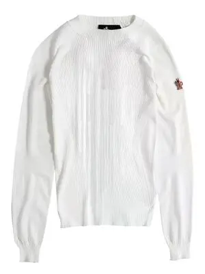Moncler Ribbed Knit Sweater - Neutrals