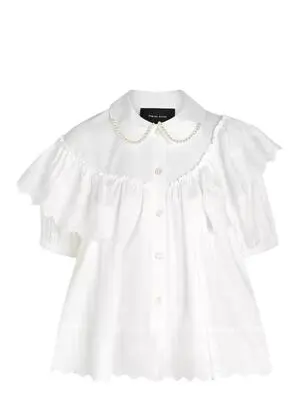 Simone Rocha Ruffled Shirt - White
