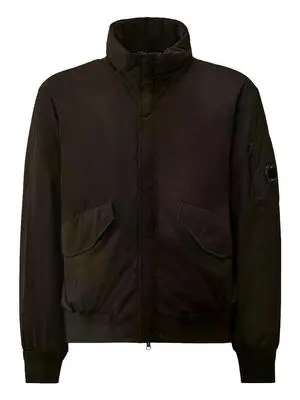C.P. COMPANY Hooded Zip-front Jacket - Black