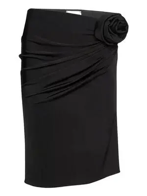 Magda Butrym Gathered Draped Skirt - Black