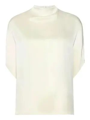 Lapointe Mock-neck Top - Neutrals
