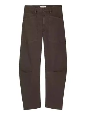 NILI LOTAN Patch Pocket Trousers - Brown