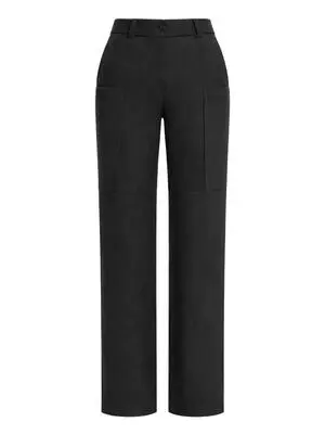 MARGAUX LONNBERG Patch-pocket Trousers - Black