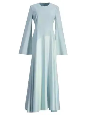 Solace London Flared-sleeve Maxi Dress - Blue