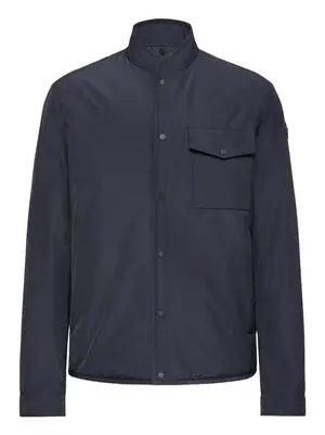 Moncler Flap Pocket High Neck Jacket - Blue