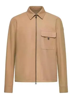 Moncler Flap Pocket Zip Jacket - Neutrals