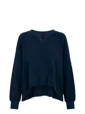 ASKK NY Great Jones V-neck Sweatshirt - Blue