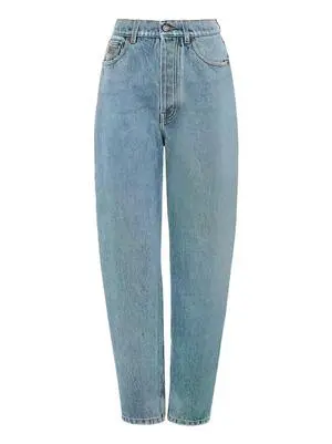 Chloé High-waisted Tapered Jeans - Blue