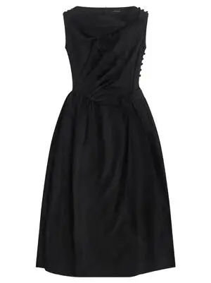 Simone Rocha Draped Midi Dress - Black