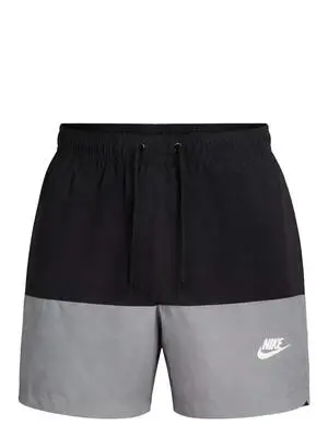 Nike Woven Colour-blocked Shorts - Black