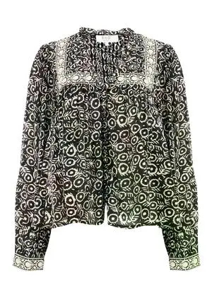 Sea Emmeline Printed Blouse - Black