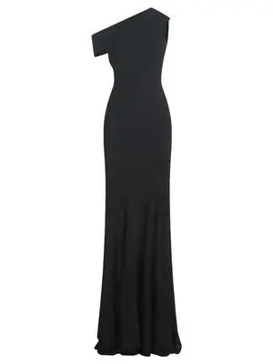 COLLINI MILANO Anna One-shoulder Maxi Dress - Black