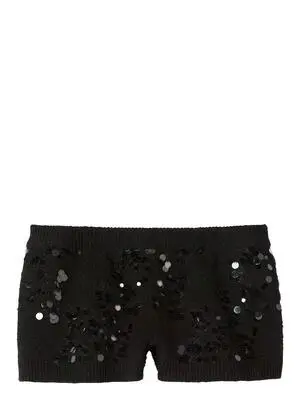Gucci Sequin Mini Shorts - Black