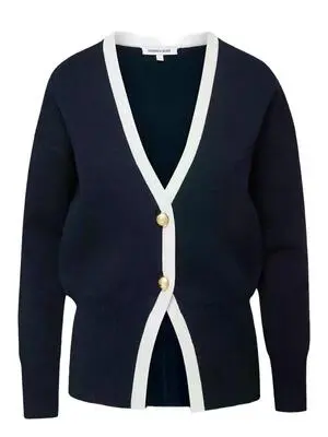 Veronica Beard Buttoned V-neck Knitwear - Blue