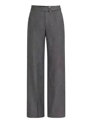 ANN DEMEULEMEESTER Belted Trousers - Grey
