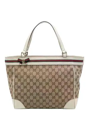 Gucci Gg Canvas Mayfair Tote Bag - Brown