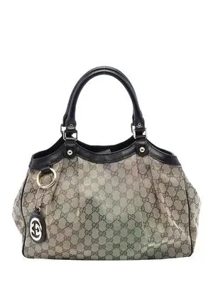 Gucci Medium Gg Canvas Sukey Tote - Brown