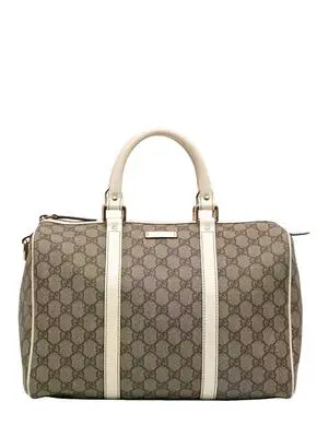 Gucci 2016-2026 Gg Supreme Joy Boston Bag - Brown