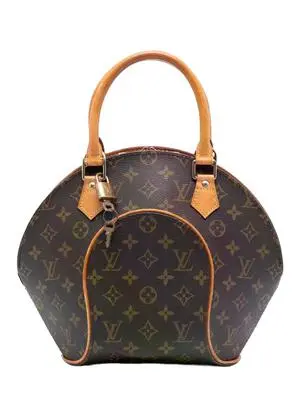 LOUIS VUITTON 2001 Monogram Ellipse Pm Handbag - Brown