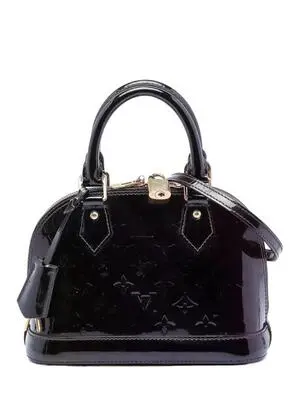 LOUIS VUITTON 2013 Monogram Vernis Alma Bb Satchel - Purple