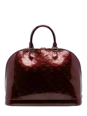 LOUIS VUITTON 2010 Monogram Vernis Alma Gm Handbag - Red