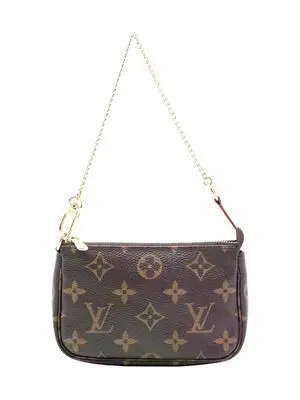 LOUIS VUITTON 2021 Monogram Mini Pochette Accessoires Handbag - Brown