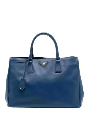 Prada Galleria Saffiano Leather Tote Bag - Blue