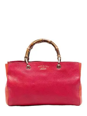 Gucci Bamboo Shopper Satchel - Pink
