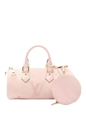 LOUIS VUITTON Monogram Empreinte Papillon Bb Satchel - Pink