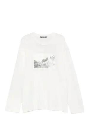 Jacquemus Graphic Long-sleeve T-shirt - White