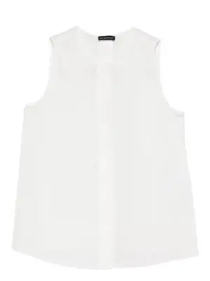 Emporio Armani Sleeveless Blouse - White