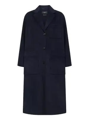 Max Mara Single-breasted Coat - Blue