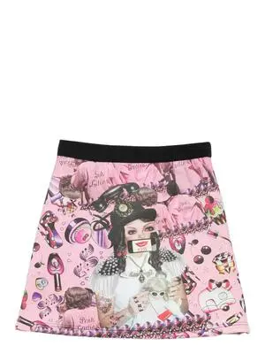 THE ARTISTYLIST Printed Mini Skirt - Pink