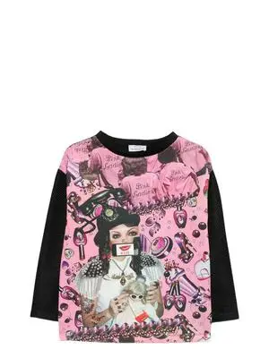 THE ARTISTYLIST Printed Sweatshirt - Pink