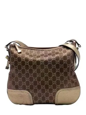 Gucci Gg Canvas Web Princy Crossbody Bag - Brown