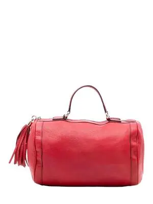 Gucci 2016-2026 Medium Soho Boston Bag - Red