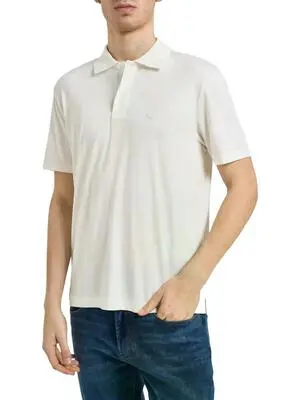 Emporio Armani Buttoned Polo Shirt - White