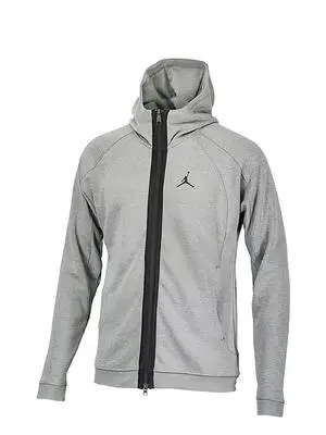 JORDAN Dri-fit Zip Fleece Hoodie - Grey