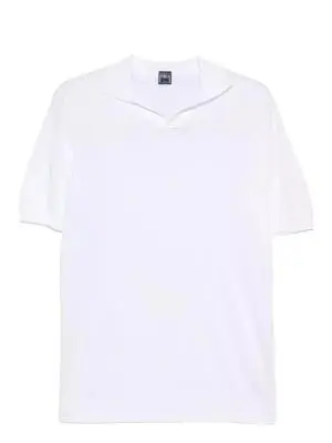 Fedeli Polo-collar T-shirt - White