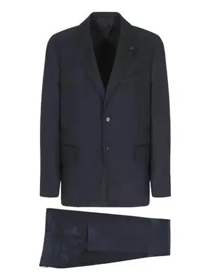 LARDINI Button Suit - Blue