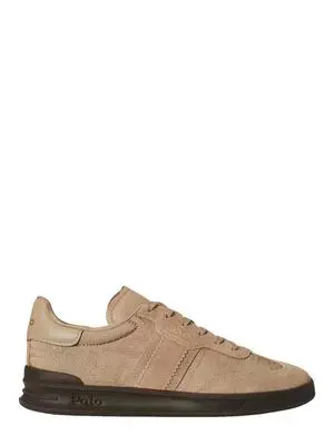 Polo Ralph Lauren Suede Trim Aera Trainers - Brown