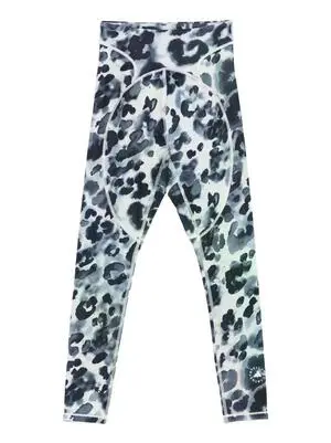 Adidas By Stella McCartney Animal Print Performance Trousers - White