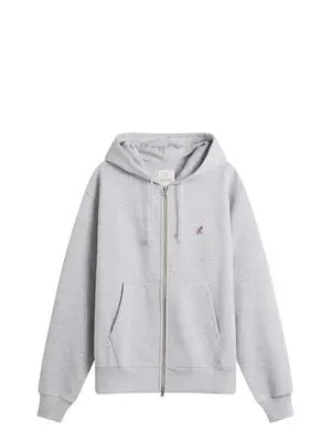 Gramicci One Point Zip Hoodie - Heather Grey